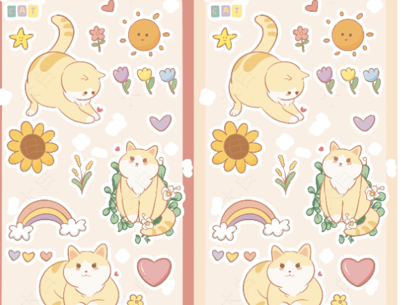 猫咪贴纸_小白Kris-站酷ZCOOL