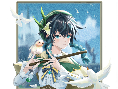 温迪_sasa番茄-站酷ZCOOL