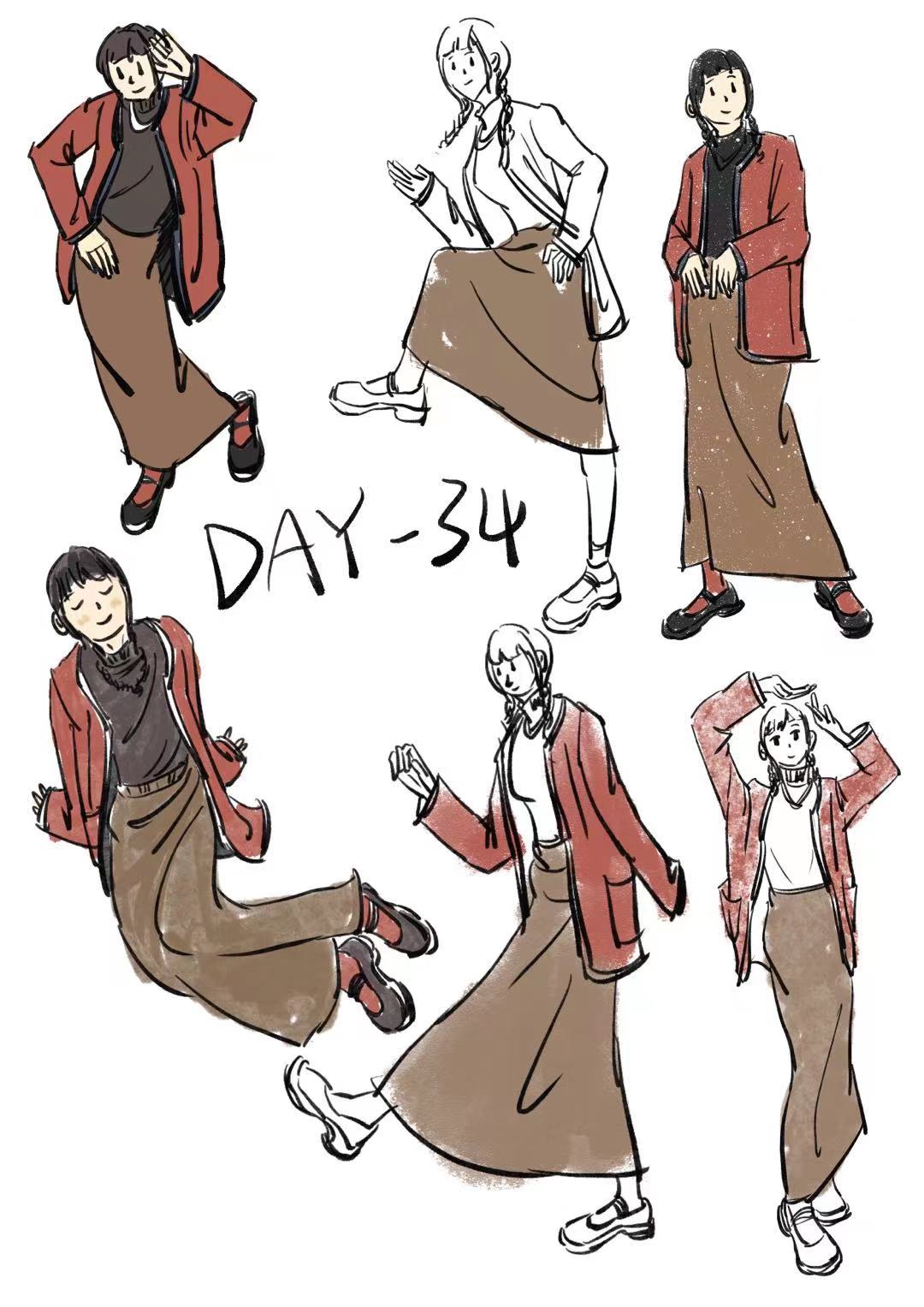 速写60天挑战赛 @速写班长 DAY34_印第安小揪揪-站酷ZCOOL