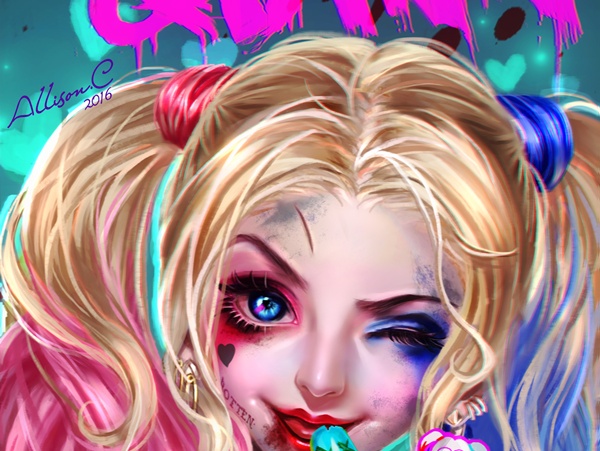 X特遣队 哈莉奎茵 Harley Quinn_AllisonC様-站酷ZCOOL