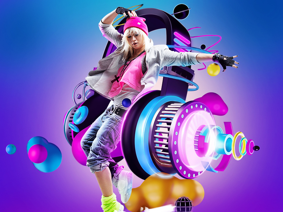 音乐海报BE YOURSELF_平行线0204-站酷ZCOOL