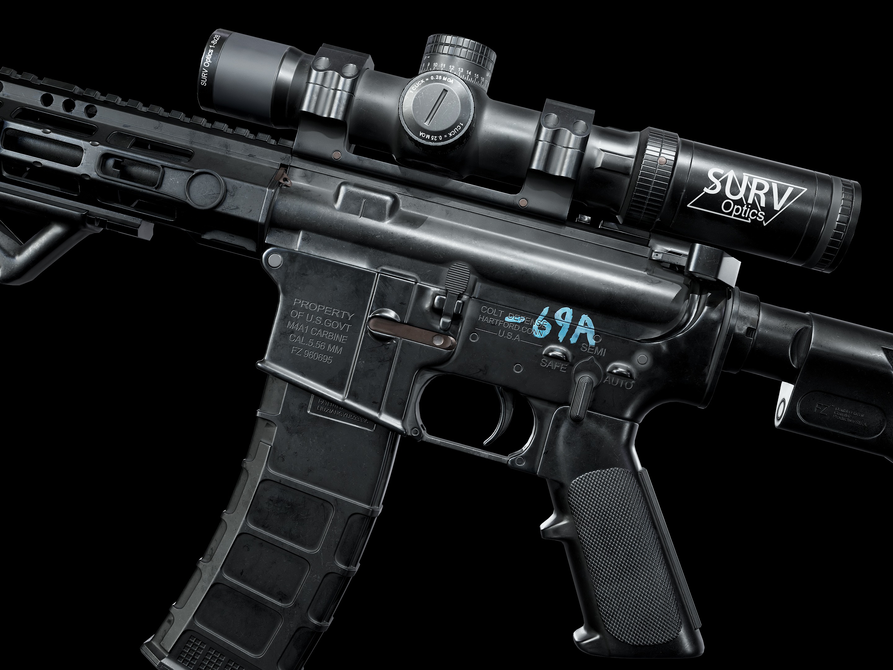 M4A1 - DMR Rifle_西风里啊-站酷ZCOOL