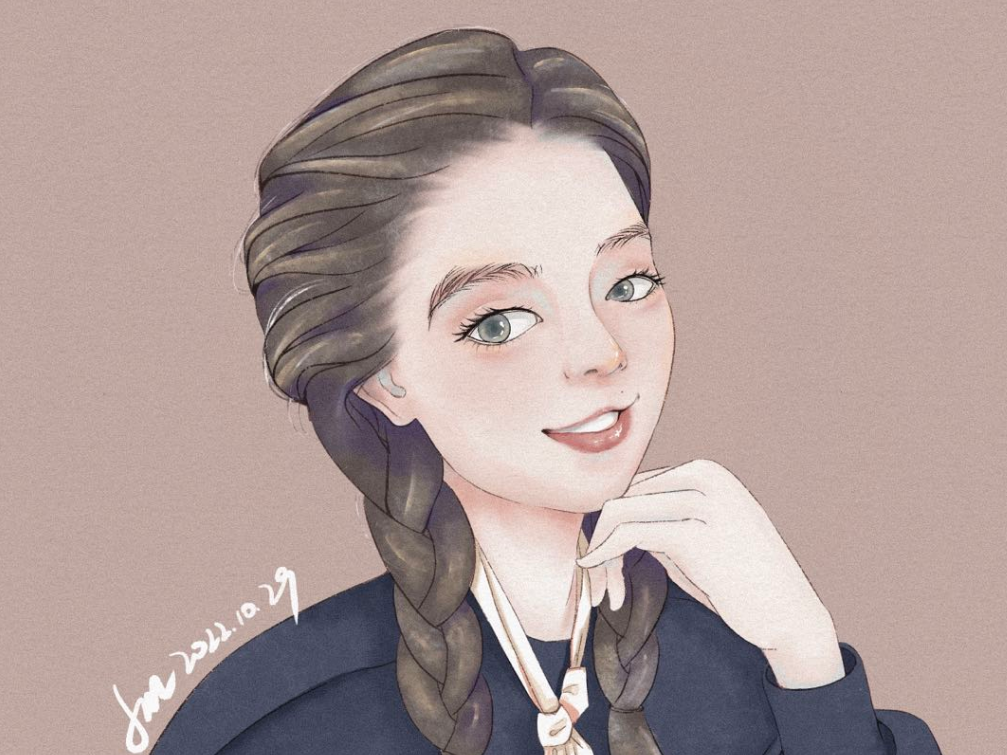 iPad+procreate手绘头像_JM江闽-站酷ZCOOL
