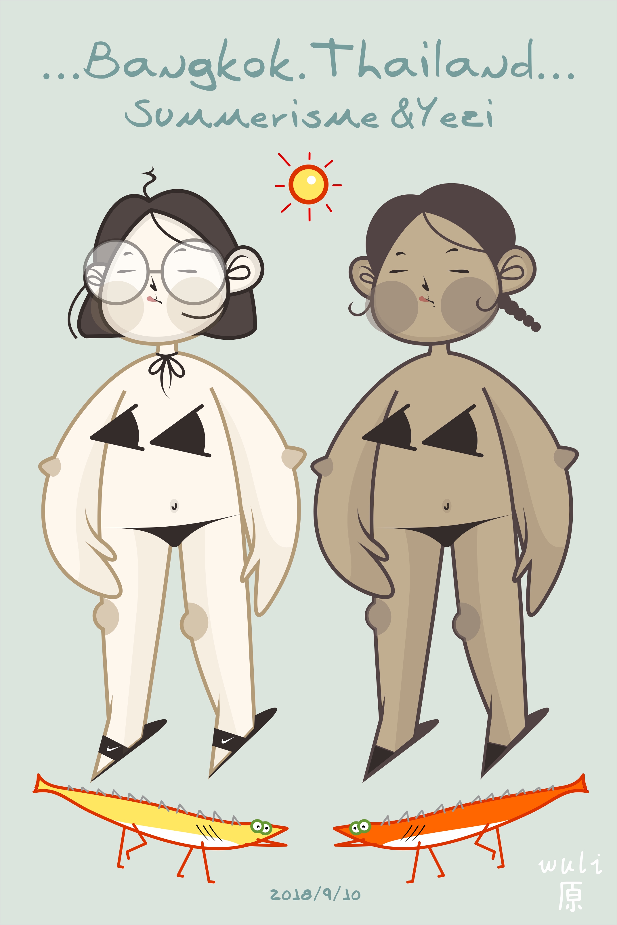 夏夏＆叶子在曼谷_西瓜西瓜啊-站酷ZCOOL