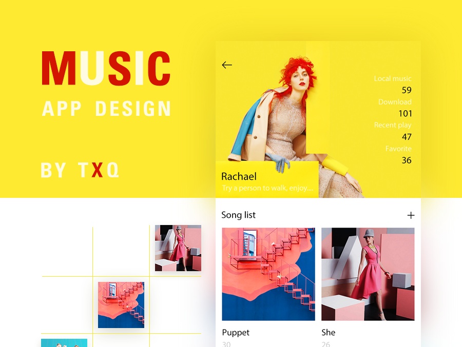 MUSIC APP_TianXQ-站酷ZCOOL