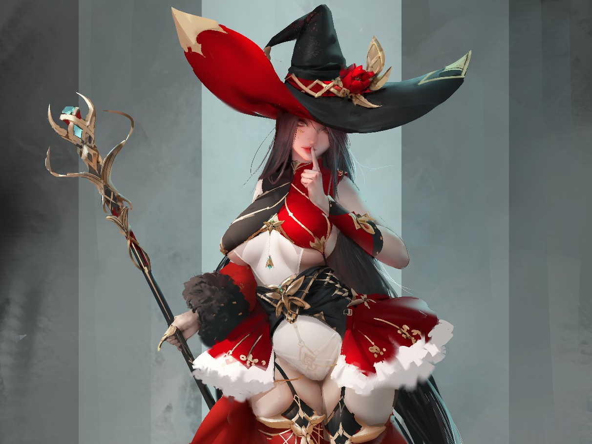 【拾艺绘画】角色主讲-Weber《女法师》_拾艺Weber老魏-站酷ZCOOL