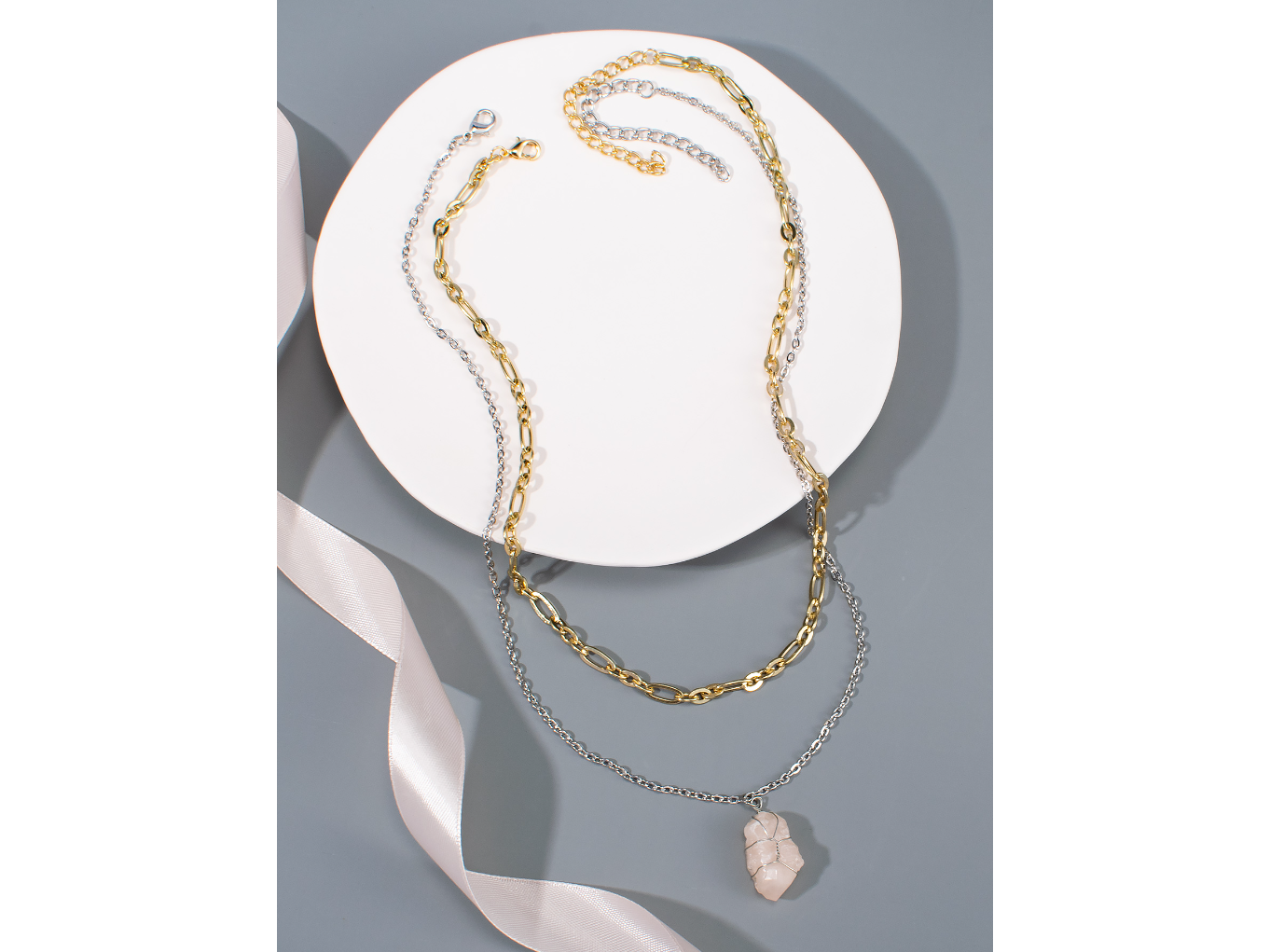 饰品-不规则多层项链_lye000-站酷ZCOOL