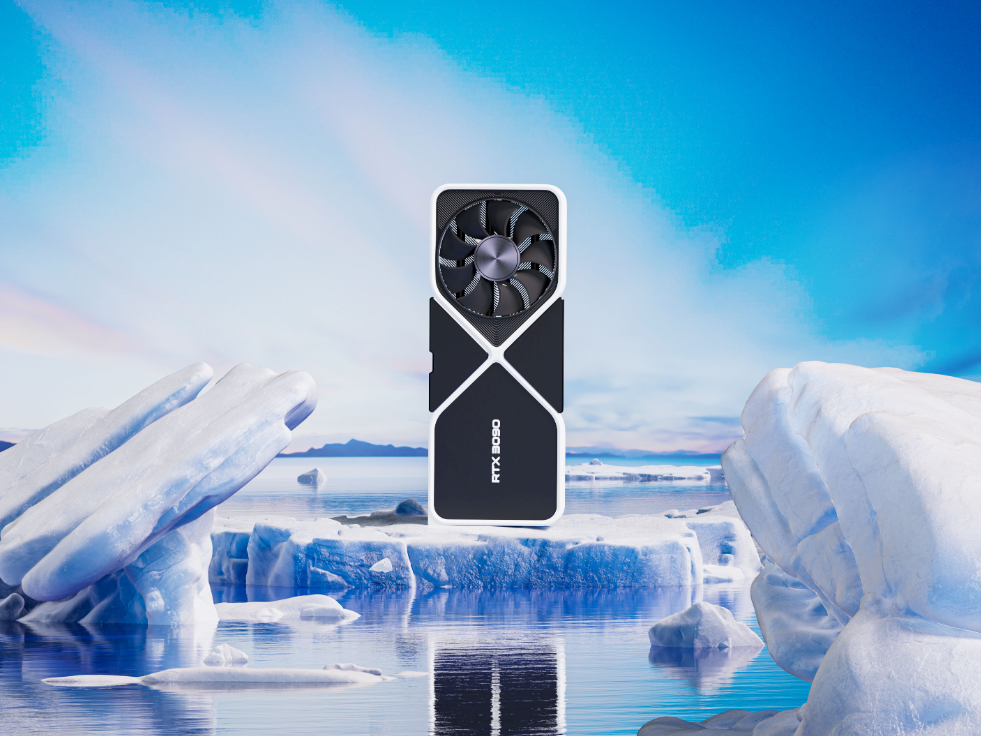 C4D冰川冰山显卡场景_hi嗨海-站酷ZCOOL