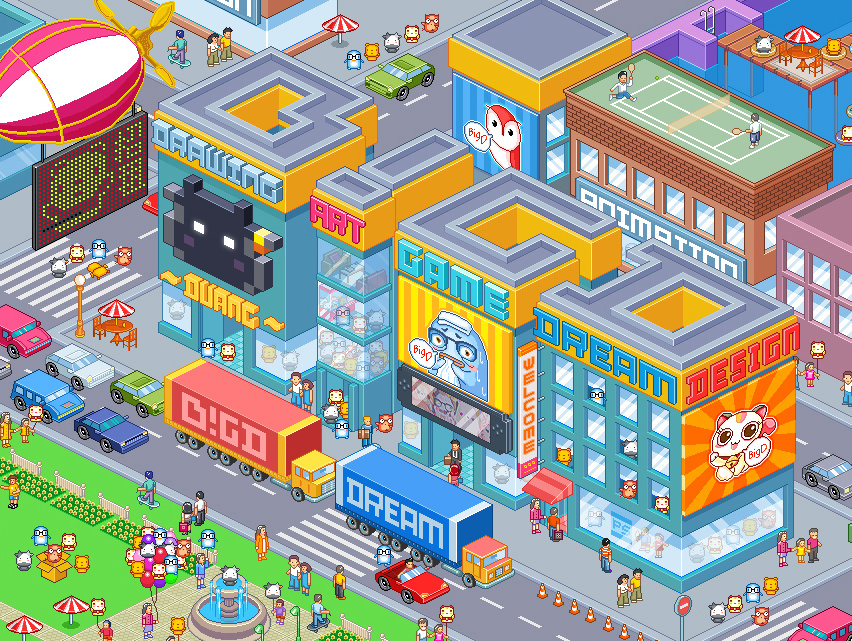 Bigd country for pixel_张小碗儿-站酷ZCOOL