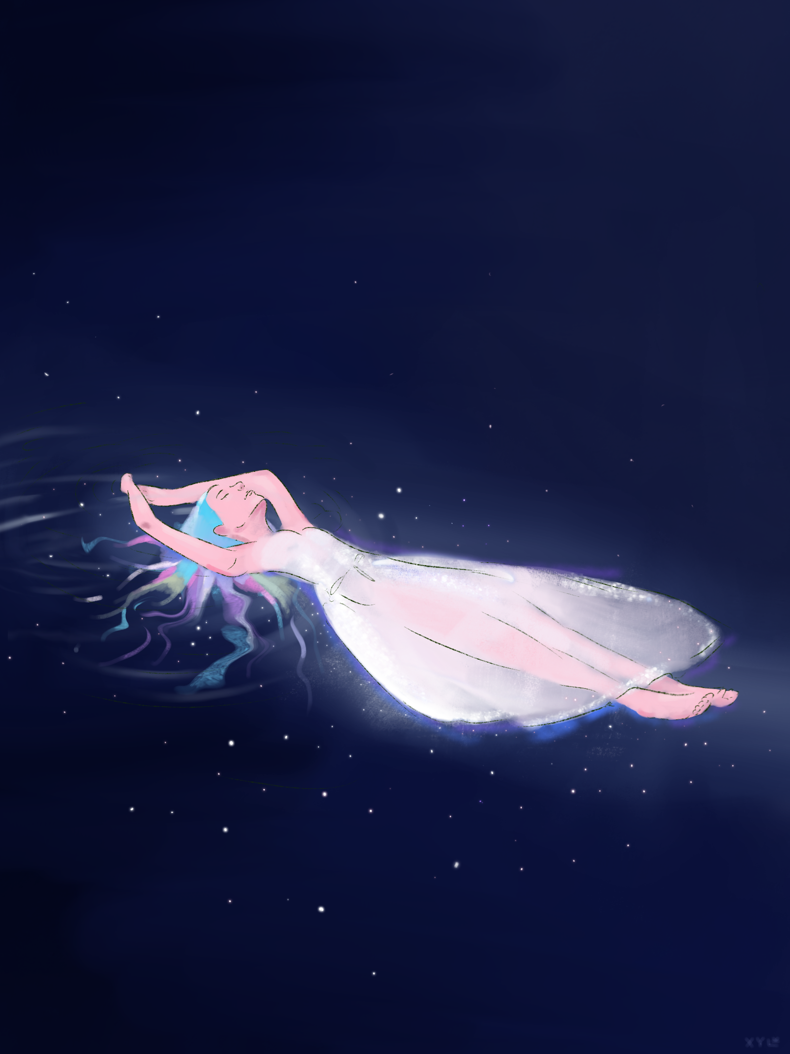 原创作品：深蓝恋语_星云落空kk-站酷ZCOOL