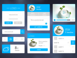 blue ui_starjia-站酷ZCOOL