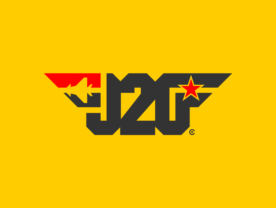 战斗机主题时尚餐厅：J20_COOLOGO-站酷ZCOOL