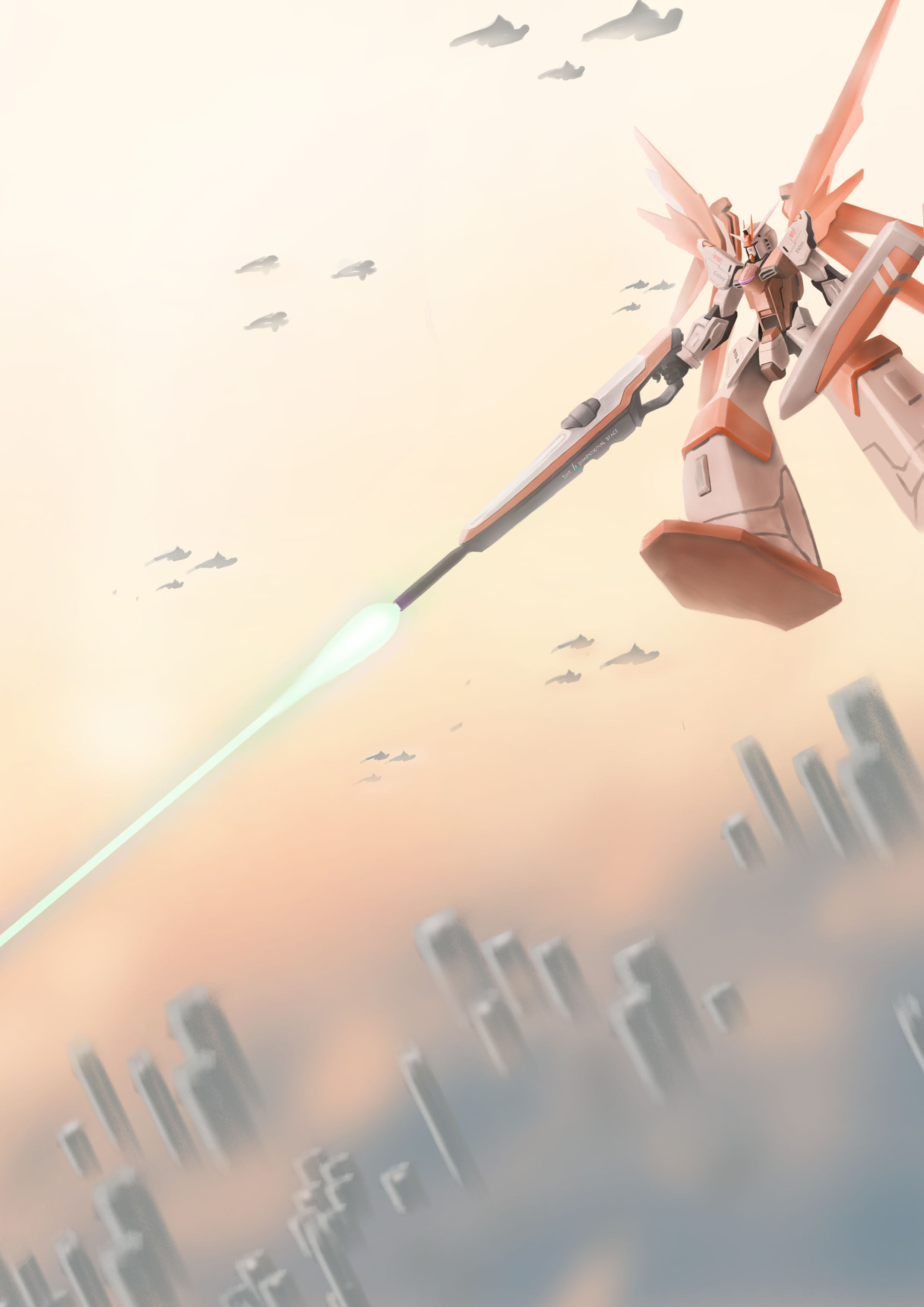 高达插画_四维空间swkj-站酷ZCOOL