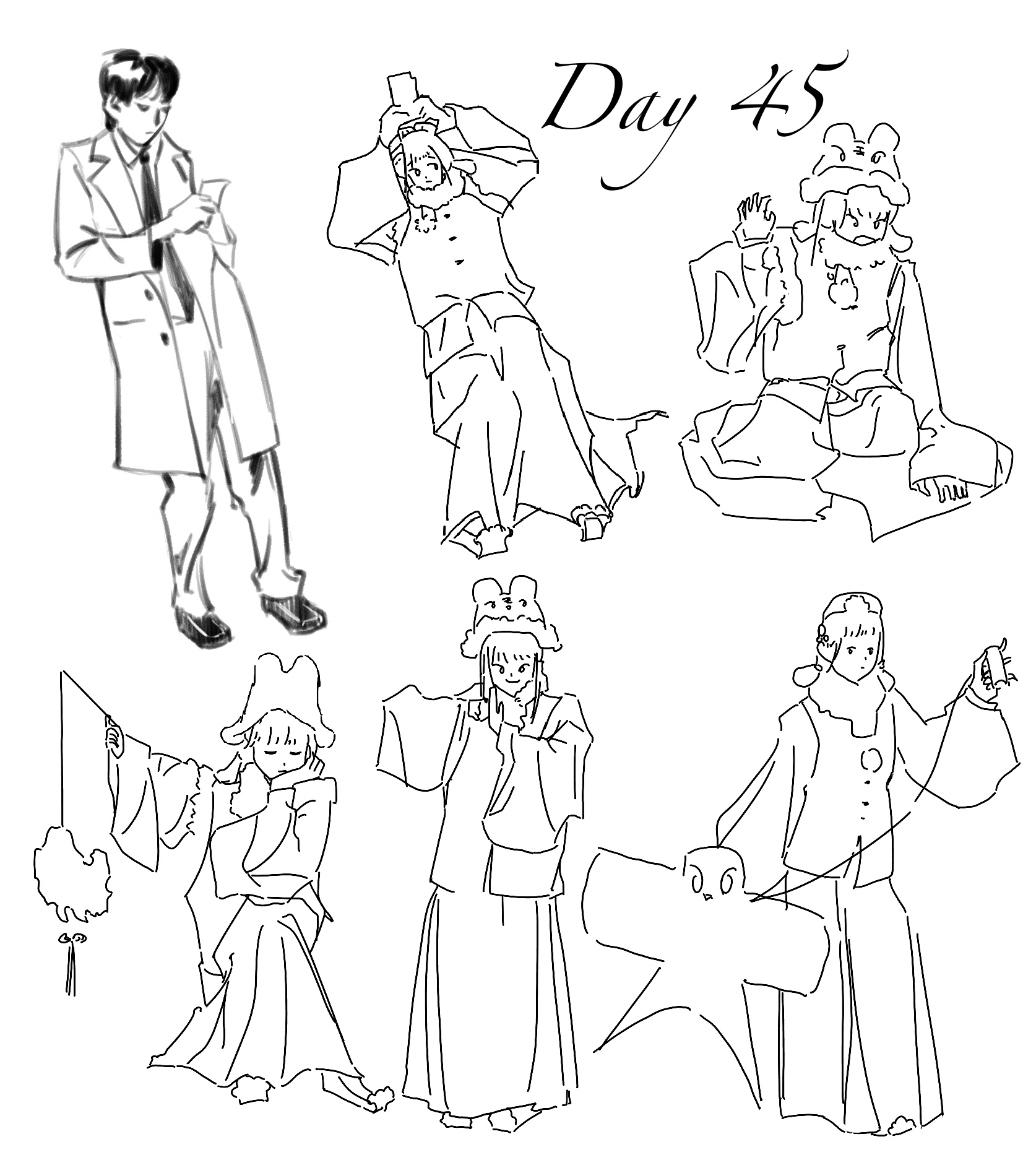 #速写60天挑战赛# day45@速写班长 _冬至常青-站酷ZCOOL