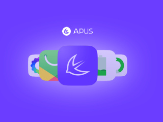 APUS安卓海外移动端下载页面1p_琥栀珀-站酷ZCOOL