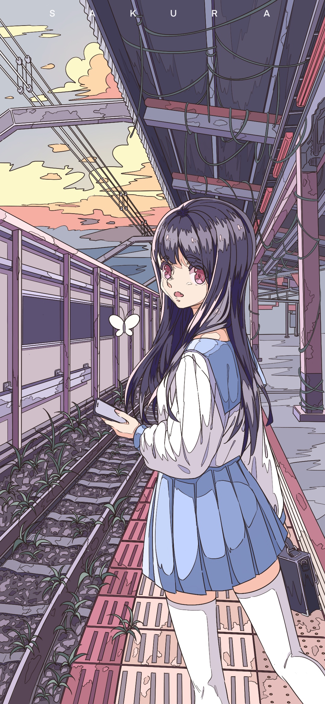 清晨的候车站台🌇_吃肉不吃鱼er-站酷ZCOOL