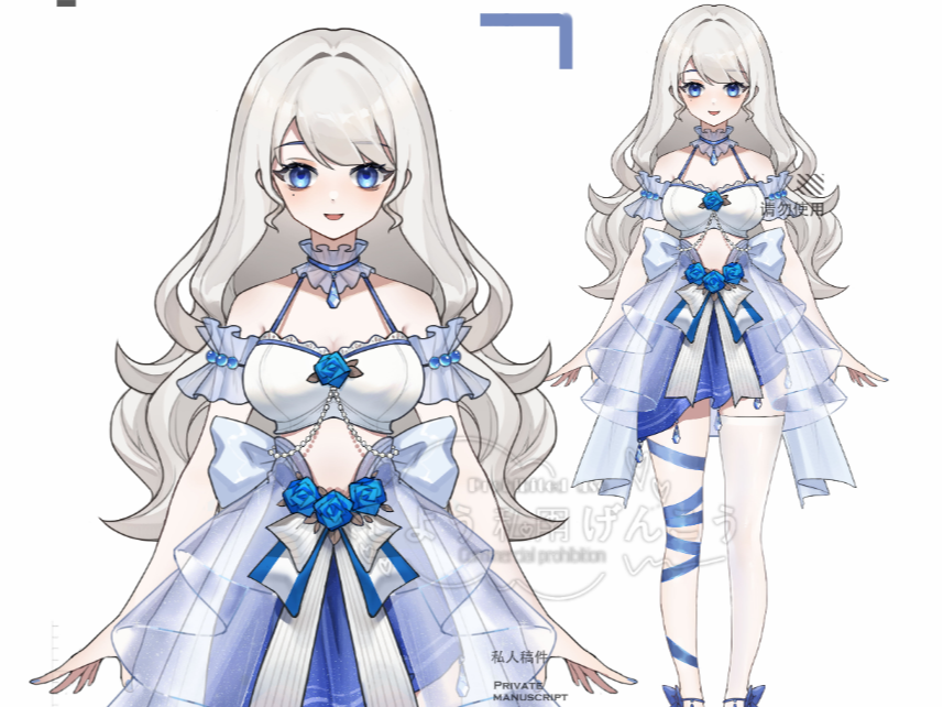 LIVE2D立绘原画展示-虚拟主播形象设计_弗洛斯兰德-站酷ZCOOL