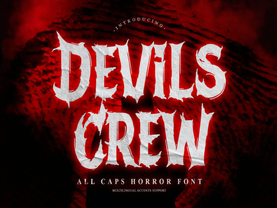 Devils Crew - All Caps Horror Font_最西文集-站酷ZCOOL