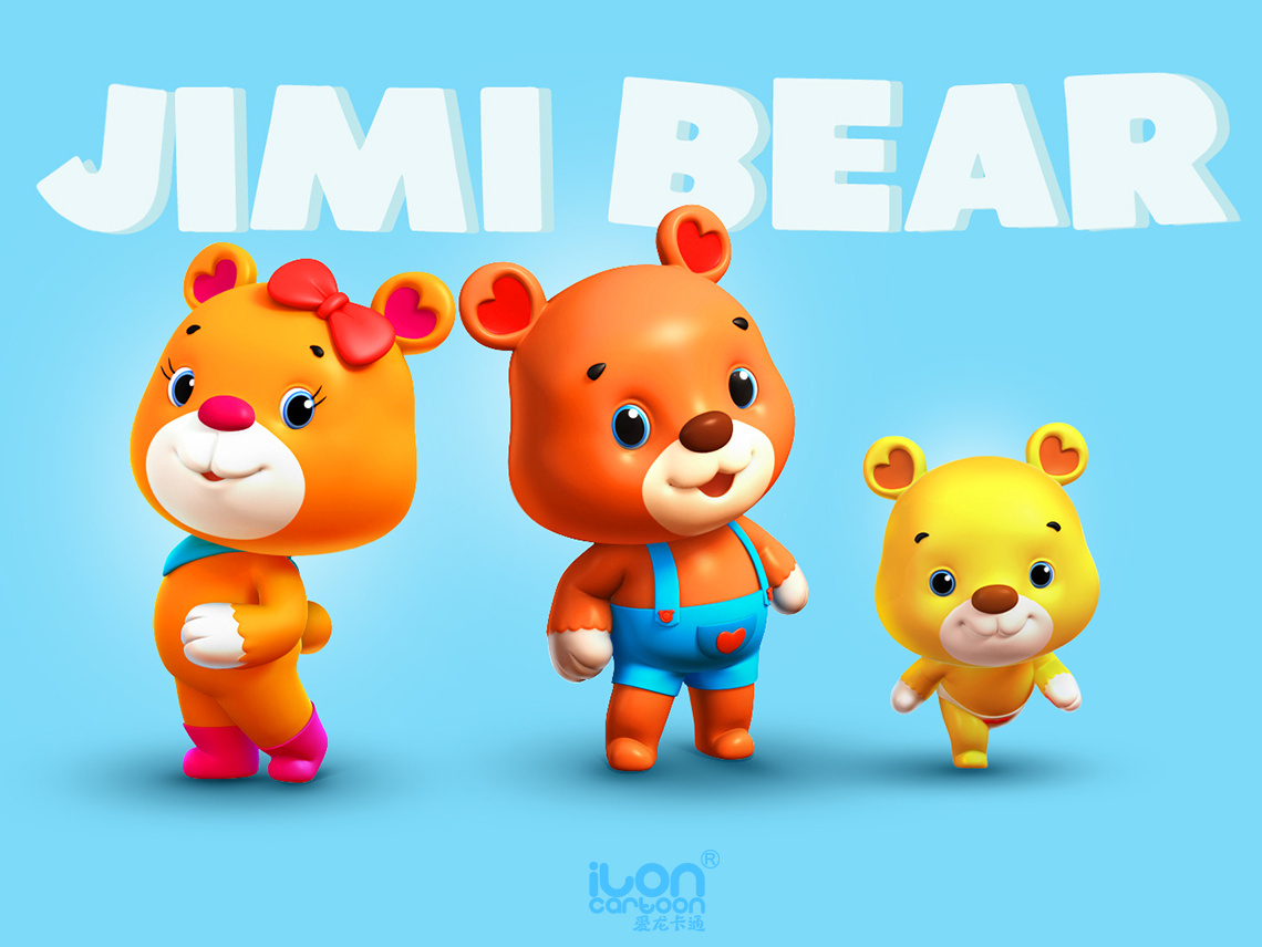 吉米熊（Jimi bear)_爱龙余健-站酷ZCOOL