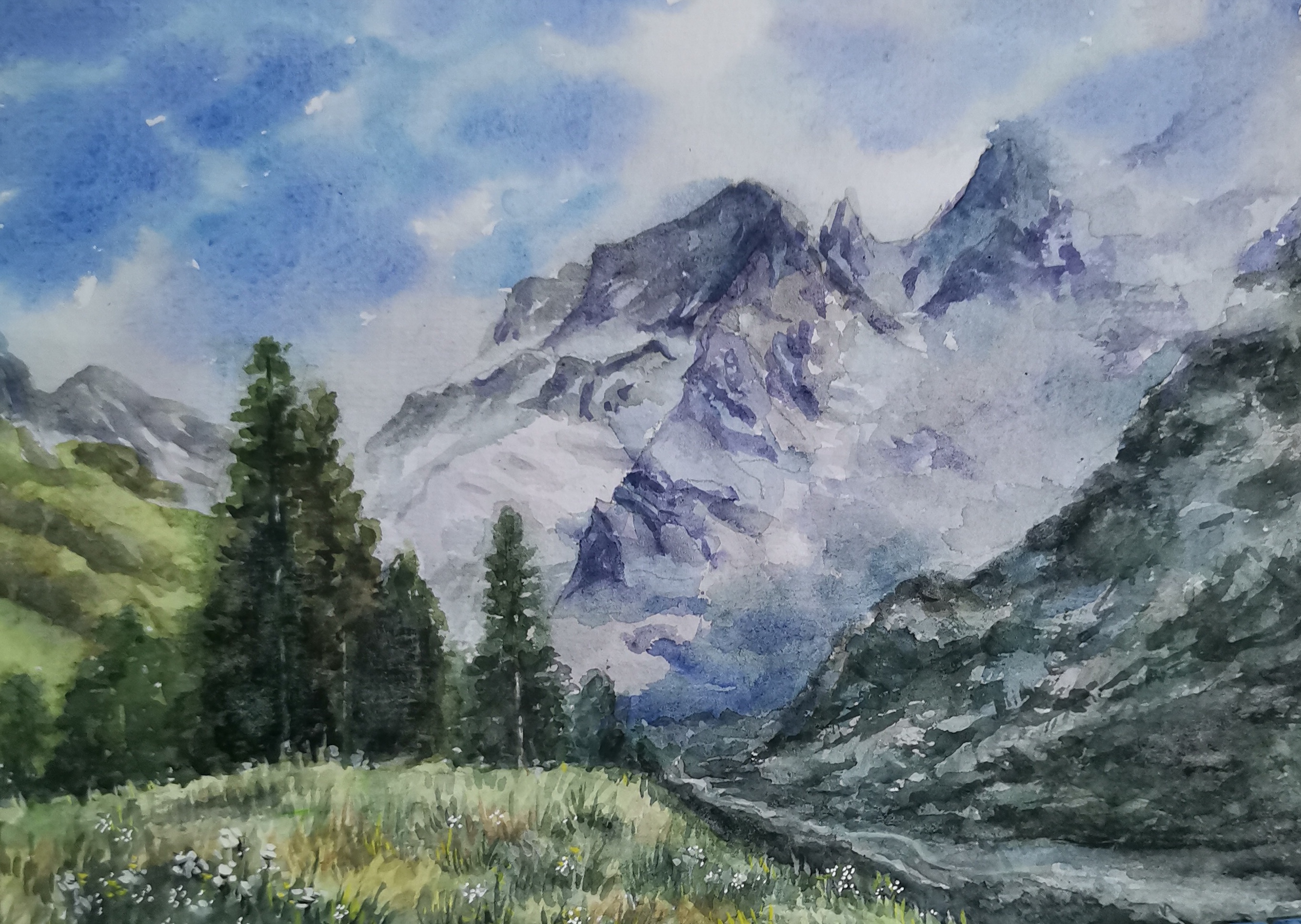 水彩风景_Z076947758-站酷ZCOOL