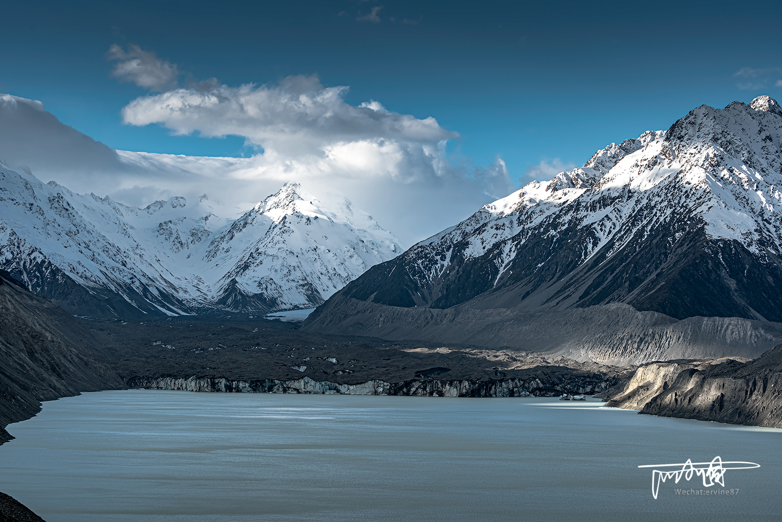 蓝色的冰川湖_ervine87-站酷ZCOOL