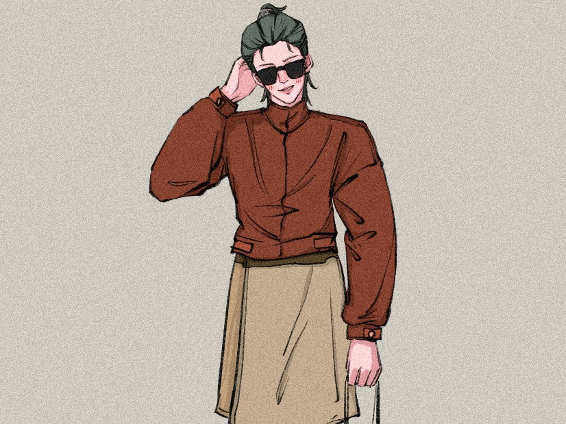 画了两个男孩子_爱丽aili-站酷ZCOOL