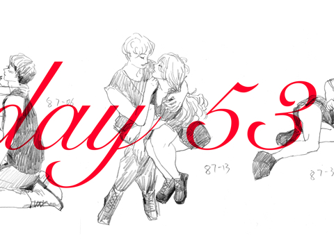 速写60天挑战赛 day53_剪刀手爱德田-站酷ZCOOL