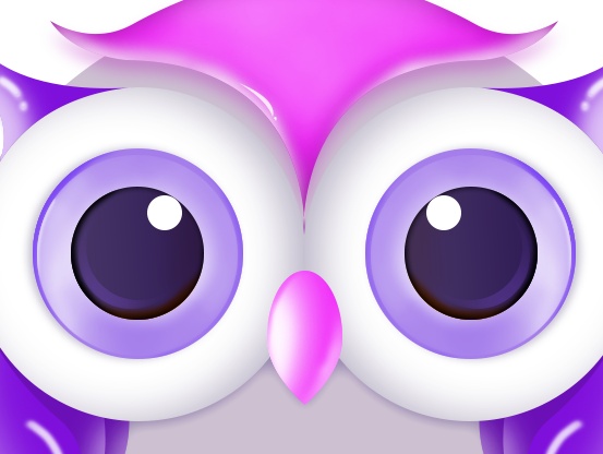 骚紫的猫头鹰图标_JJdumpling-站酷ZCOOL