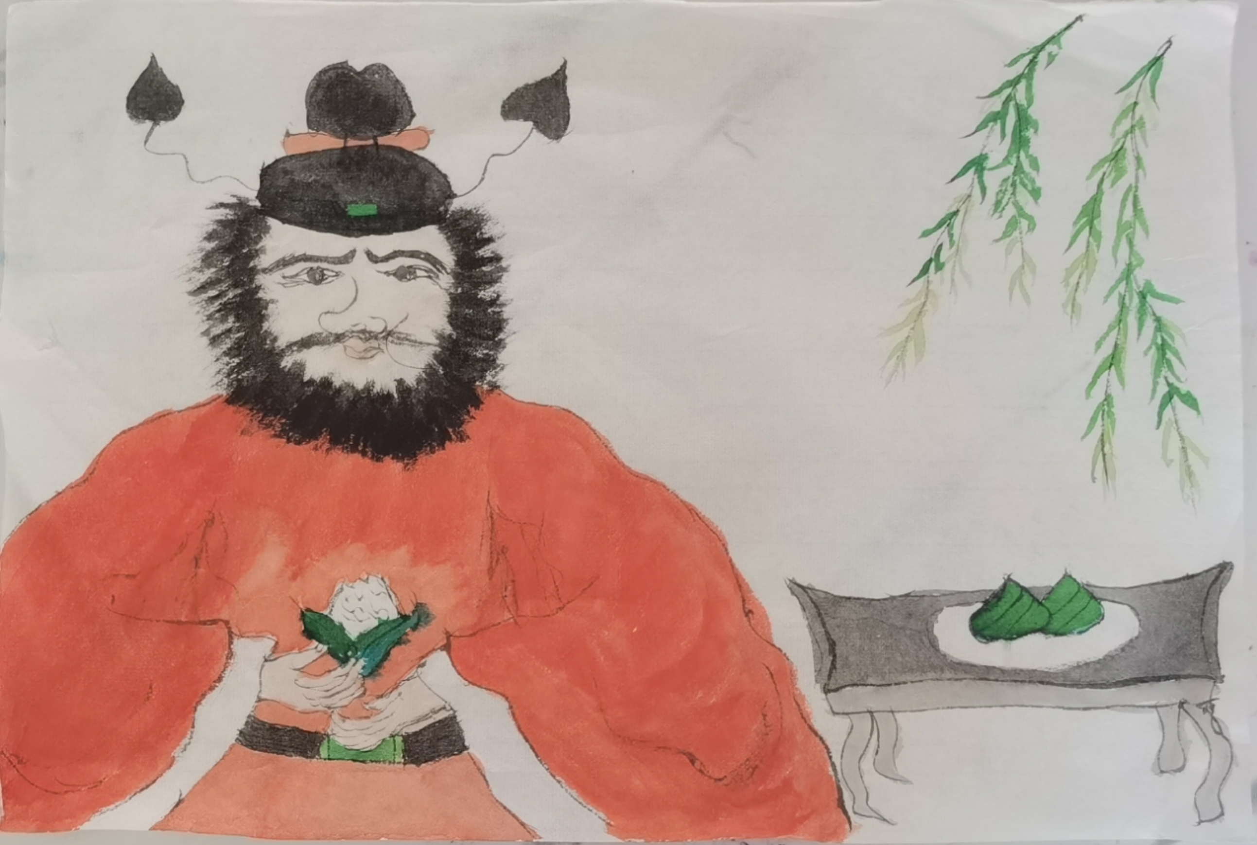 钟馗吃粽子_你若随风-站酷ZCOOL