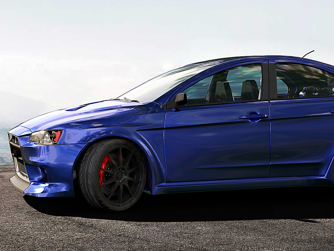 三菱evo_拔连-站酷ZCOOL