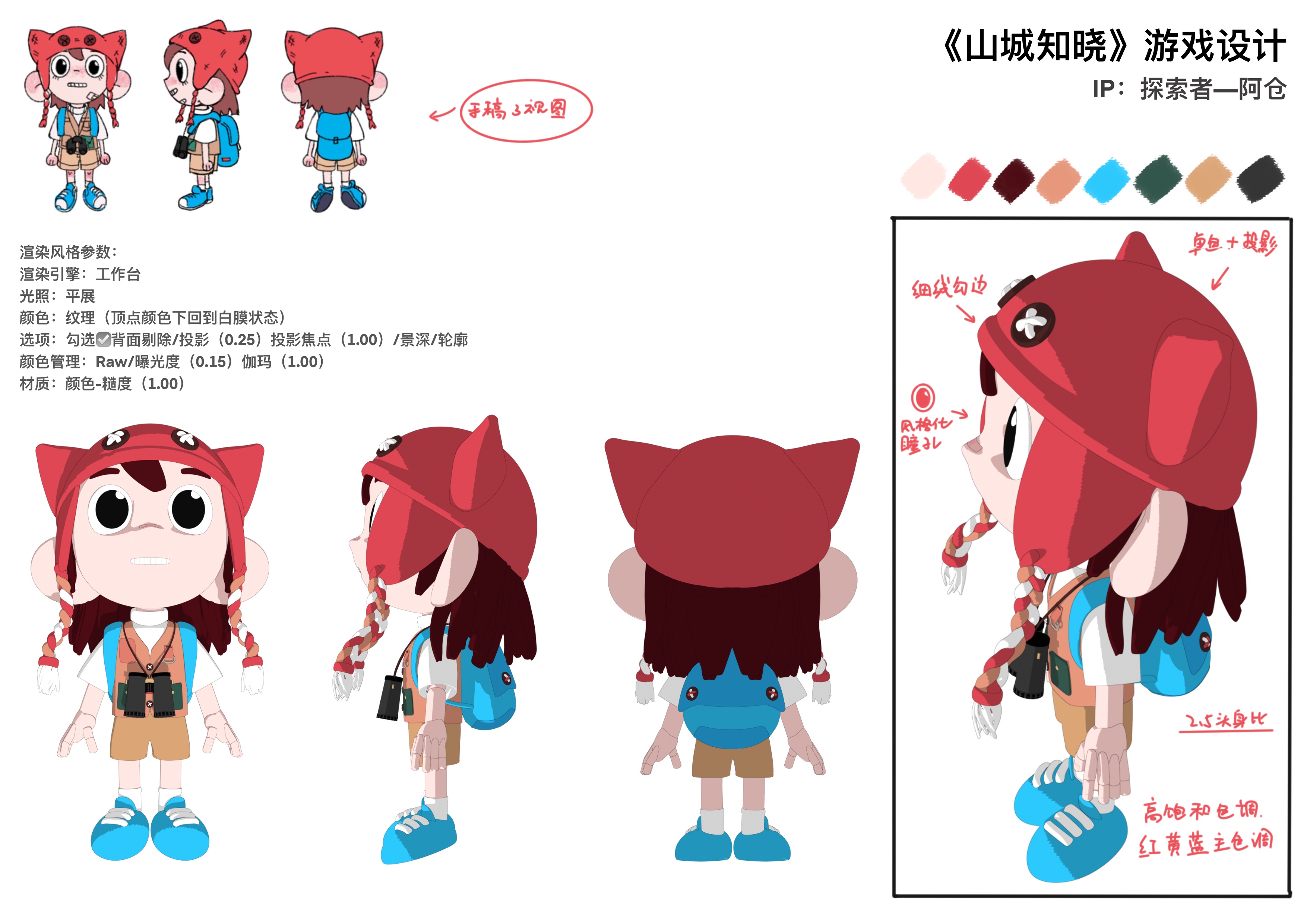 《山城知晓》游戏IP设计blender制作+表情包设计_今天也是鳄鱼-站酷ZCOOL