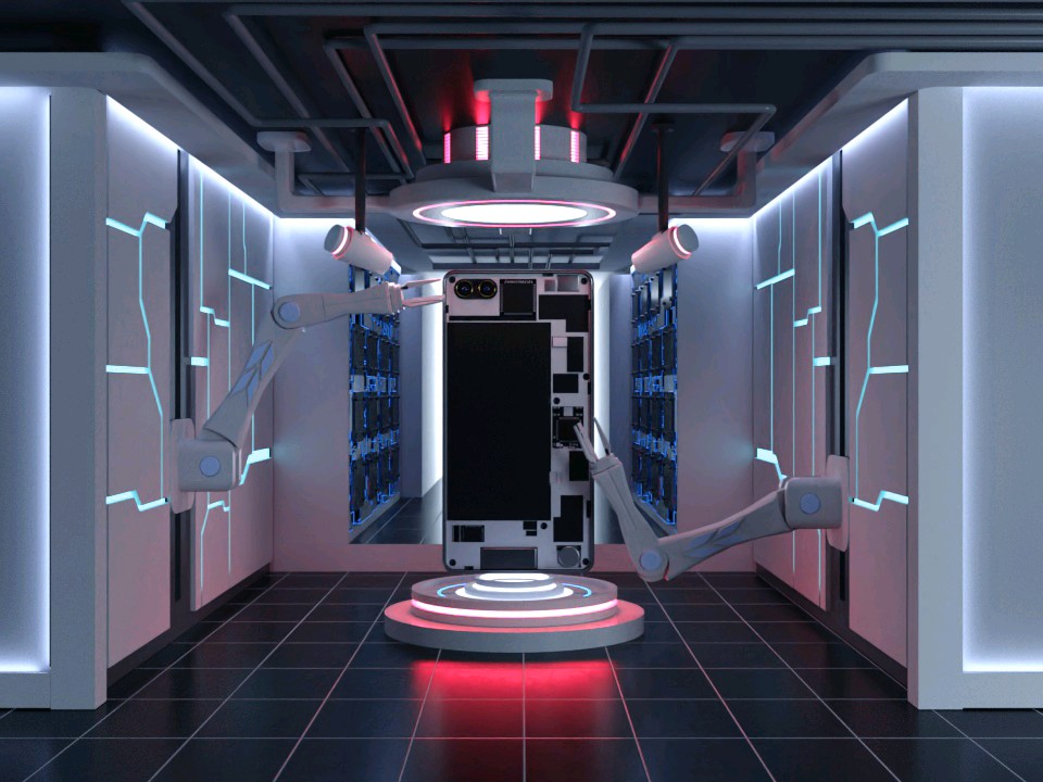 手机维修场景制作 C4D+OC_SOUL_K-站酷ZCOOL