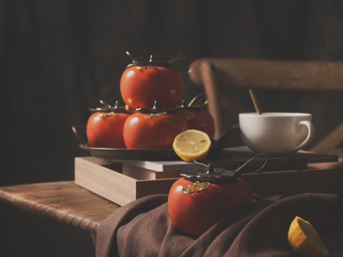 秋——柿柿如意_大米影像-站酷ZCOOL