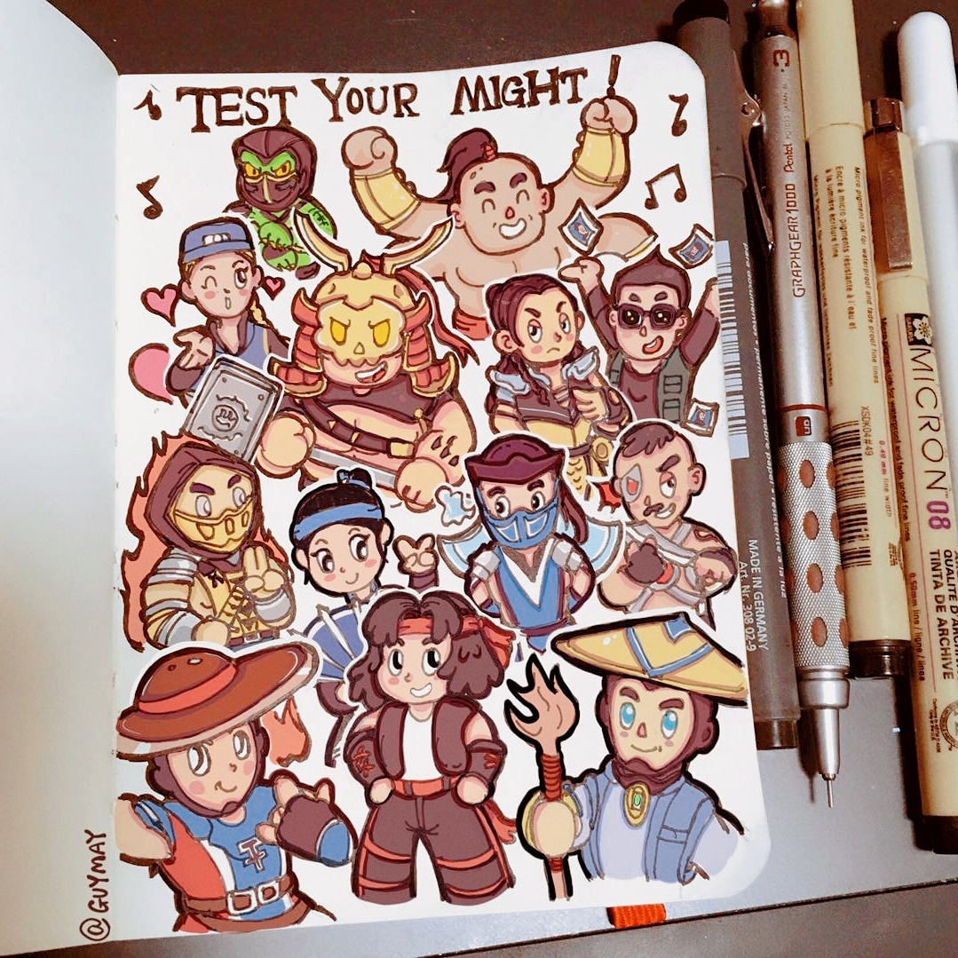 真人快打 1995电影 游戏 涂鸦 _Guymay-站酷ZCOOL