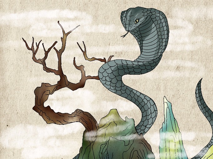 插画《囿于市井，而向山海》创作_Gavin绘-站酷ZCOOL