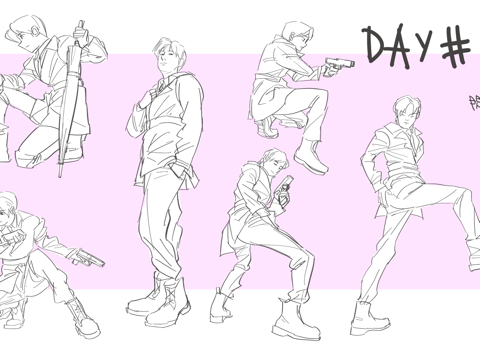 #速写60天挑战赛# day15@速写班长 _閃光事件-站酷ZCOOL