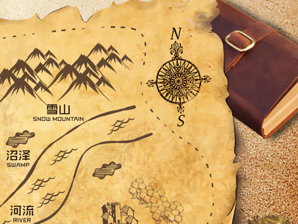 复古地图_bluewinder-站酷ZCOOL