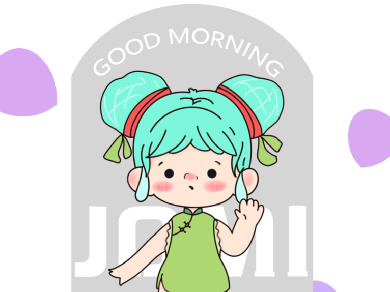 啾咪IP形象身份卡/旗袍风美女_哎呦小李同学-站酷ZCOOL