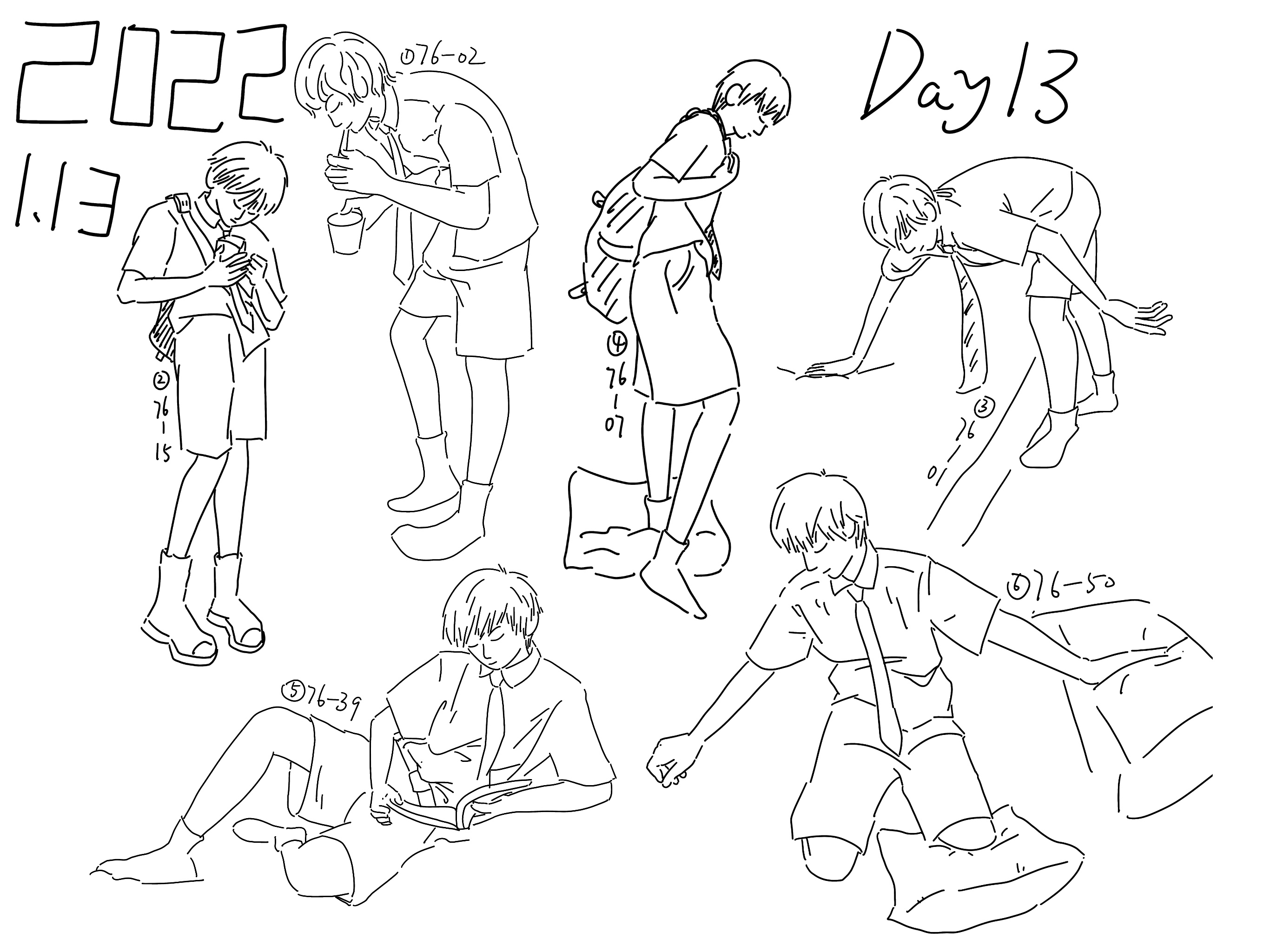 #速写60天挑战赛# Day13@速写班长 _llakllakalllakll-站酷ZCOOL