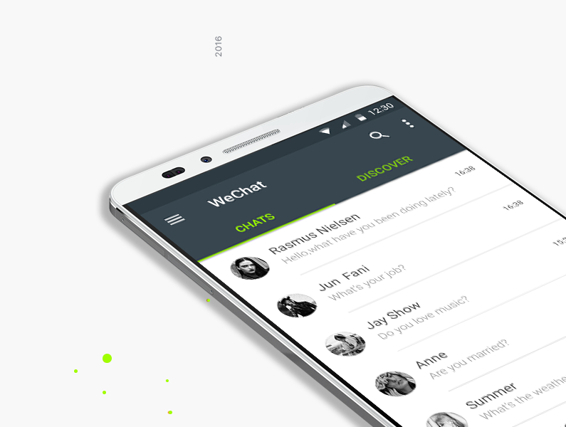 Wechat Android redesign_小梨花儿在线-站酷ZCOOL