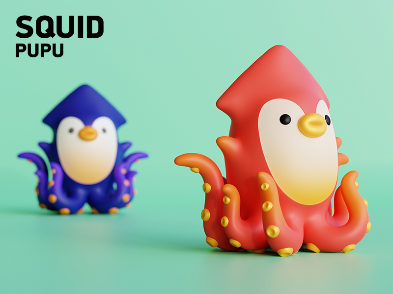 SQUID PUPU_陈皮_ChenPi-站酷ZCOOL