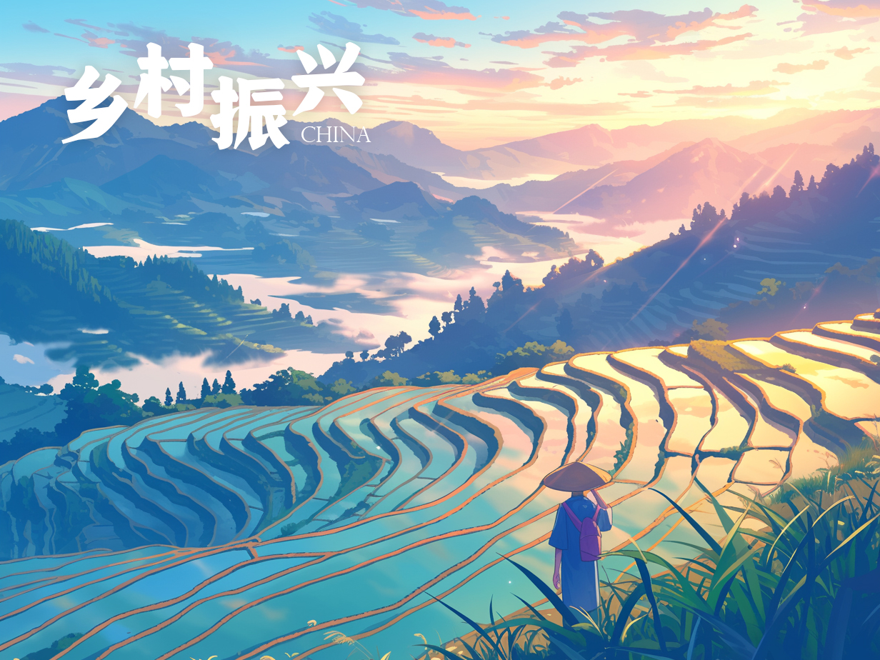 乡村振兴 _晴天里花海-站酷ZCOOL