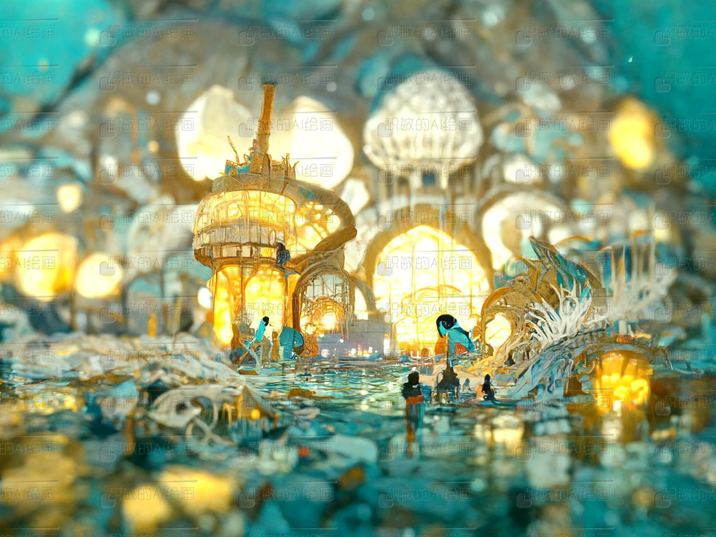 深海·ai人工智能绘画艺术 挑战一张封神积敏的ai绘画 站酷zcool 