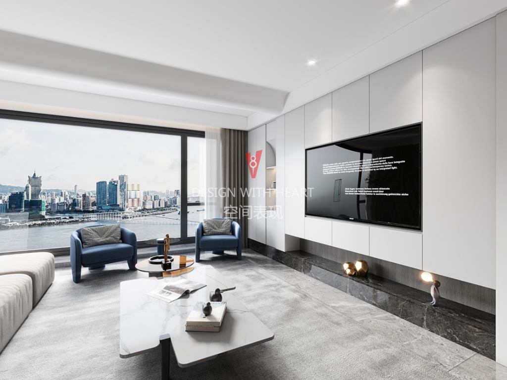 V8空间表现 | 家装客厅_V8空间表现-站酷ZCOOL