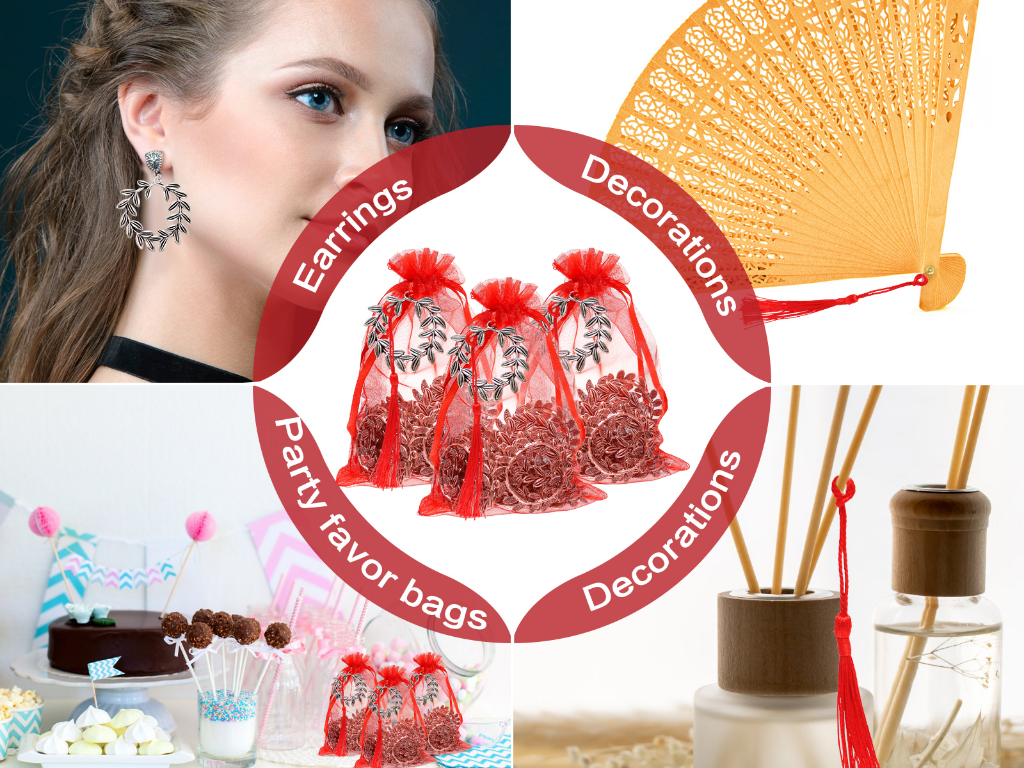 90件月桂花环1015CM纱袋DIY套装_日样-站酷ZCOOL