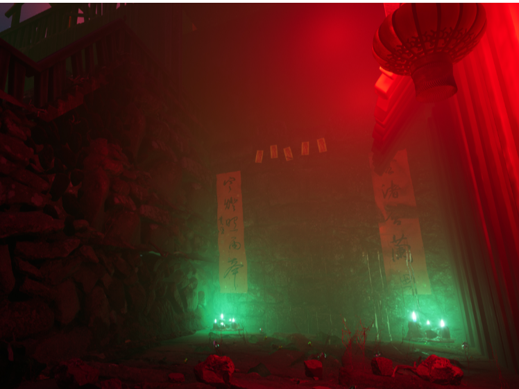 恐怖中式河边古镇_一路前行D鱼-站酷ZCOOL