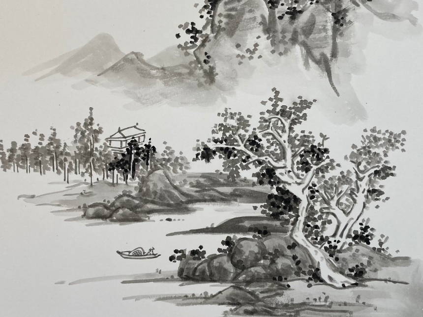 师古山水画_横渠散人-站酷ZCOOL