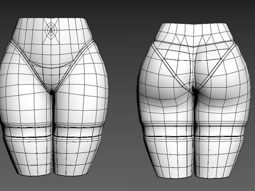 【3dmax建模教程】从box开始制作黑丝翘臀模型_Alan安澜-站酷ZCOOL