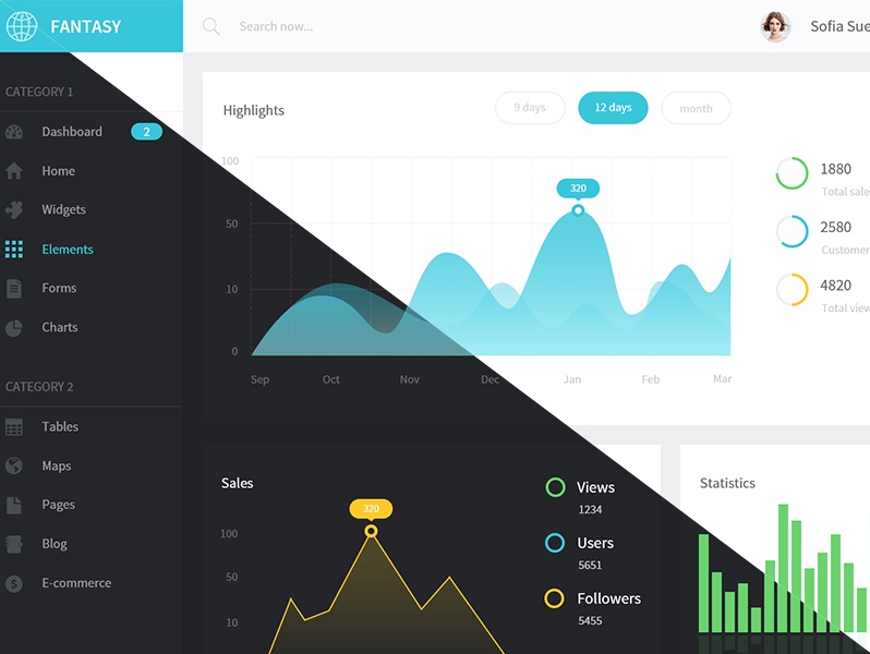 Dashboard临摹练习_lan_fantasy-站酷ZCOOL