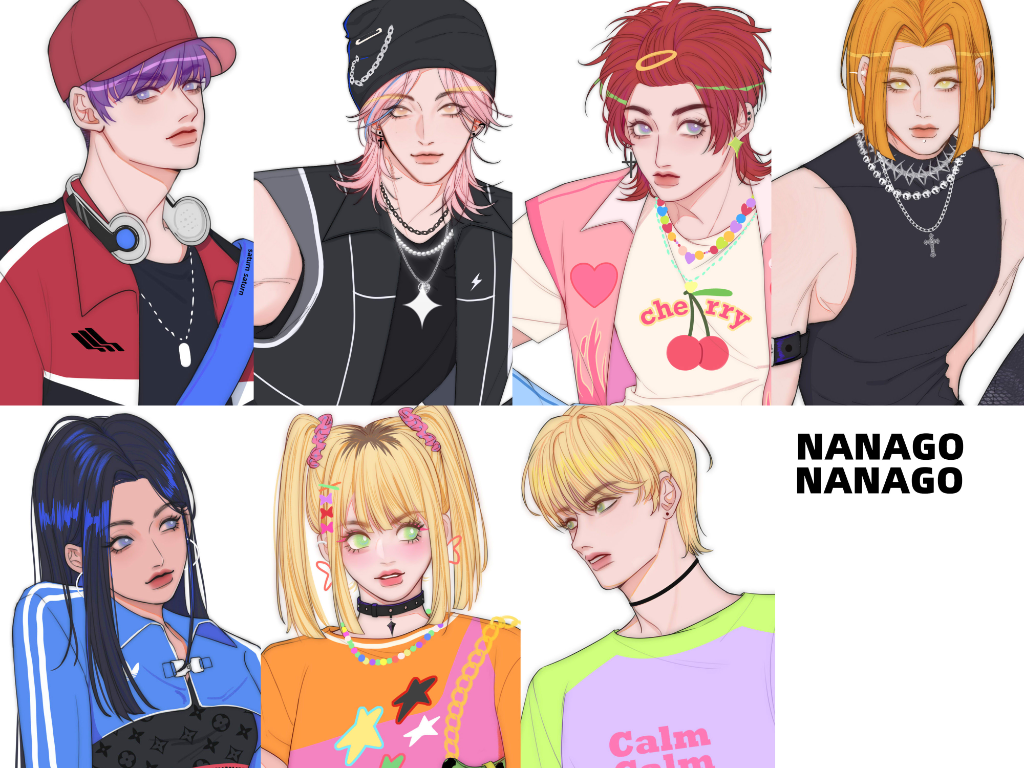 原创|个人oc的服设练习_nanago_-站酷ZCOOL